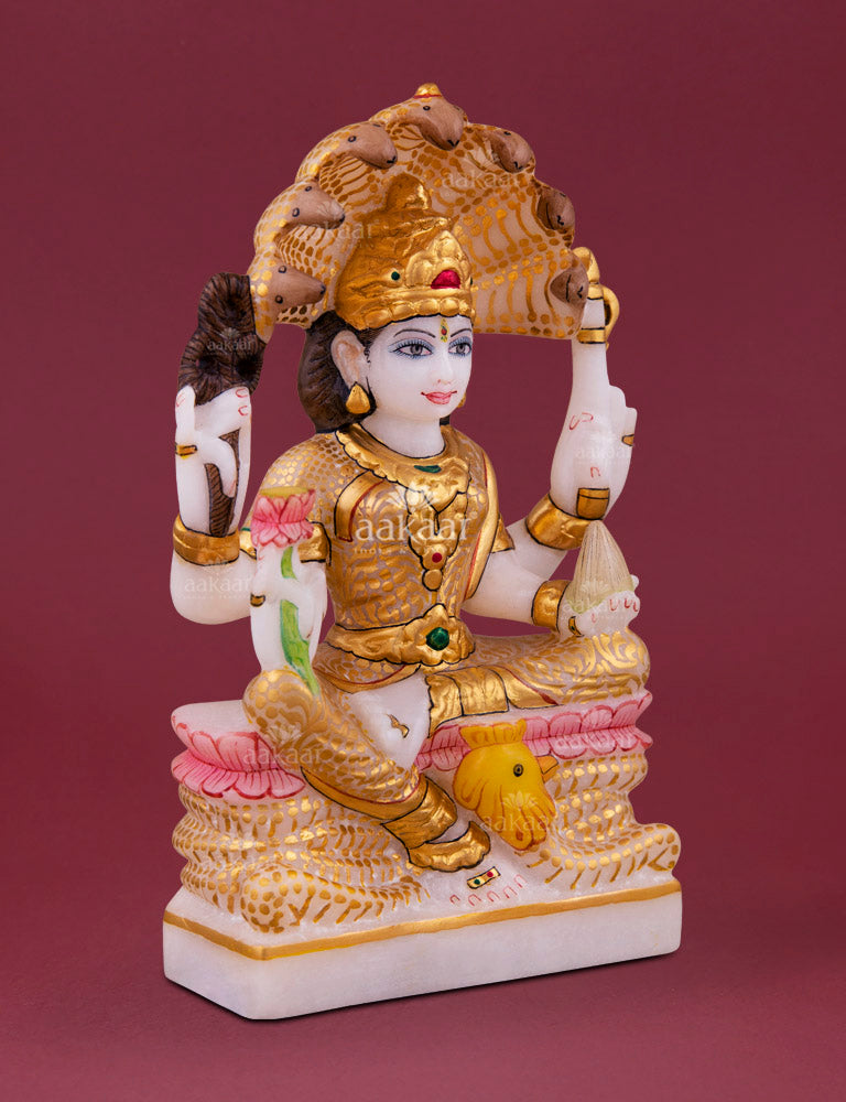 Marble Murti Padmavati Devi 7" – Aakaar - Idols & Temples