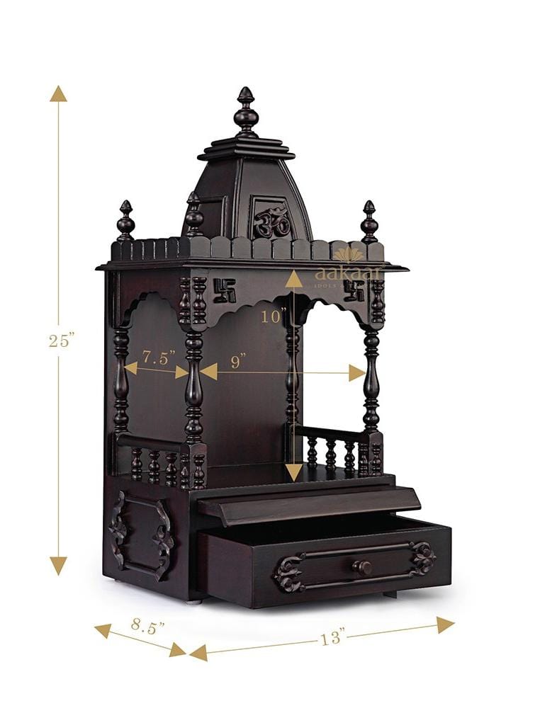 Small Wooden Temple - 12 VO – Aakaar - Idols & Temples